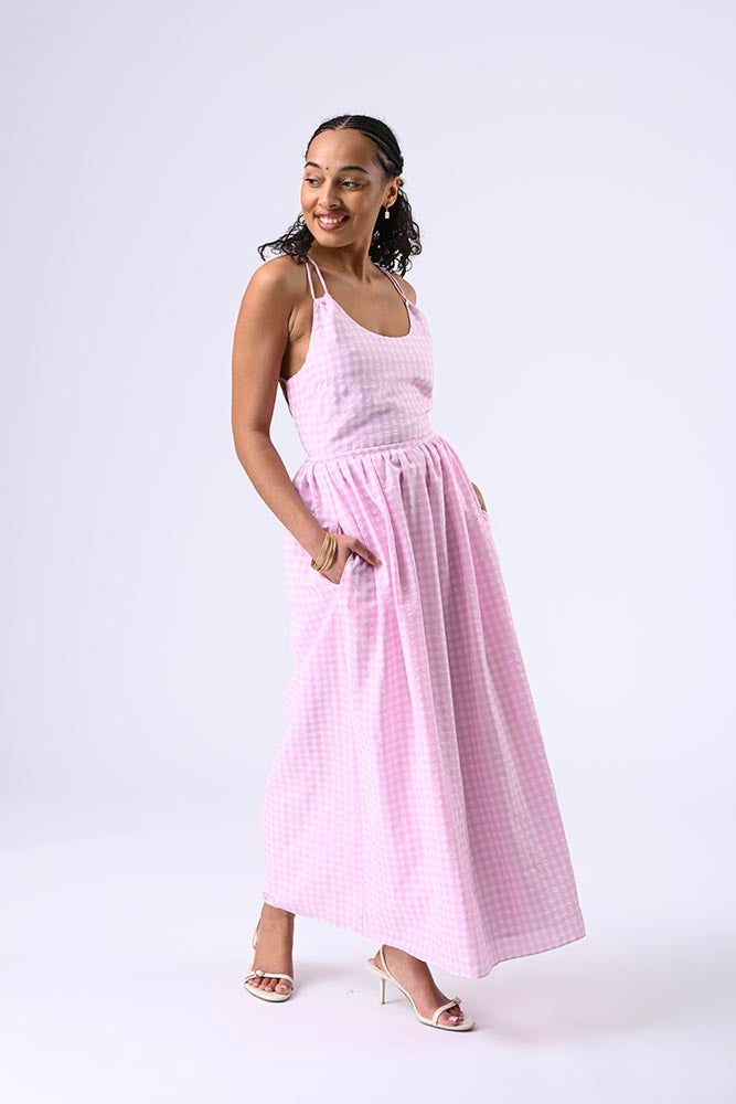 Robe Charlène rose – Adore Paris