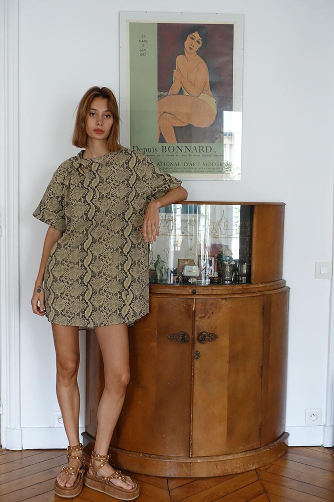 Robe Lea Beige – Adore Paris