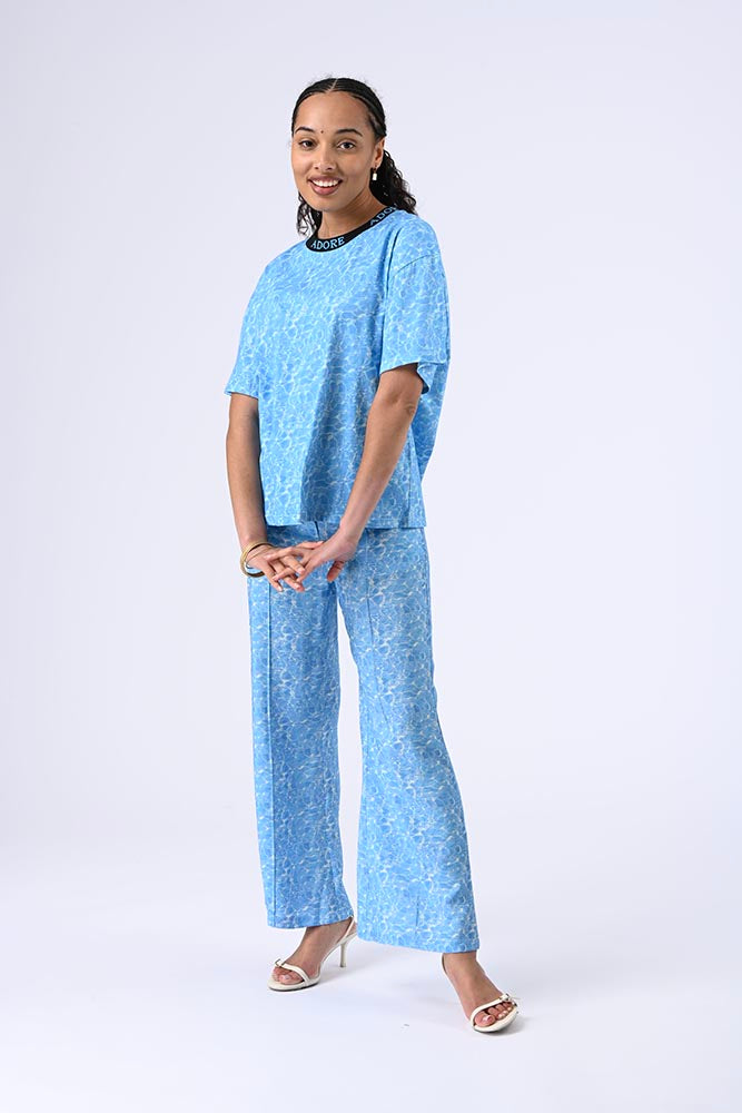 Tee shirt Victoria bleu – Adore Paris